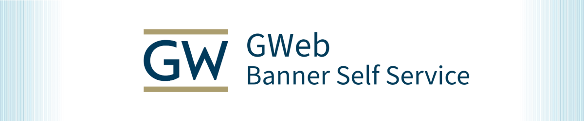 GWeb (Banner Self Service) | GW Information Technology | The George ...